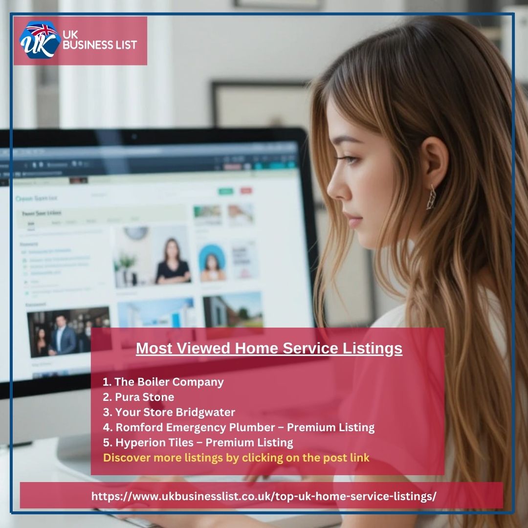 10 Most Viewed Home Service Listings on the UK Business List